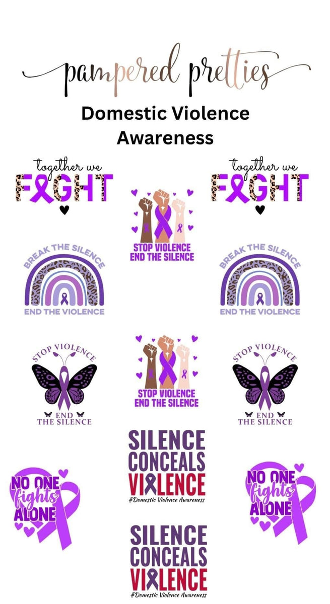 Domestic Violence Awareness Decals – Pampered Pretties